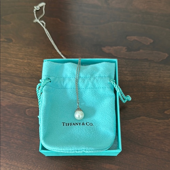 Tiffany & Co. | Jewelry | Tiffany Co Silver Necklace With Pearl | Poshmark